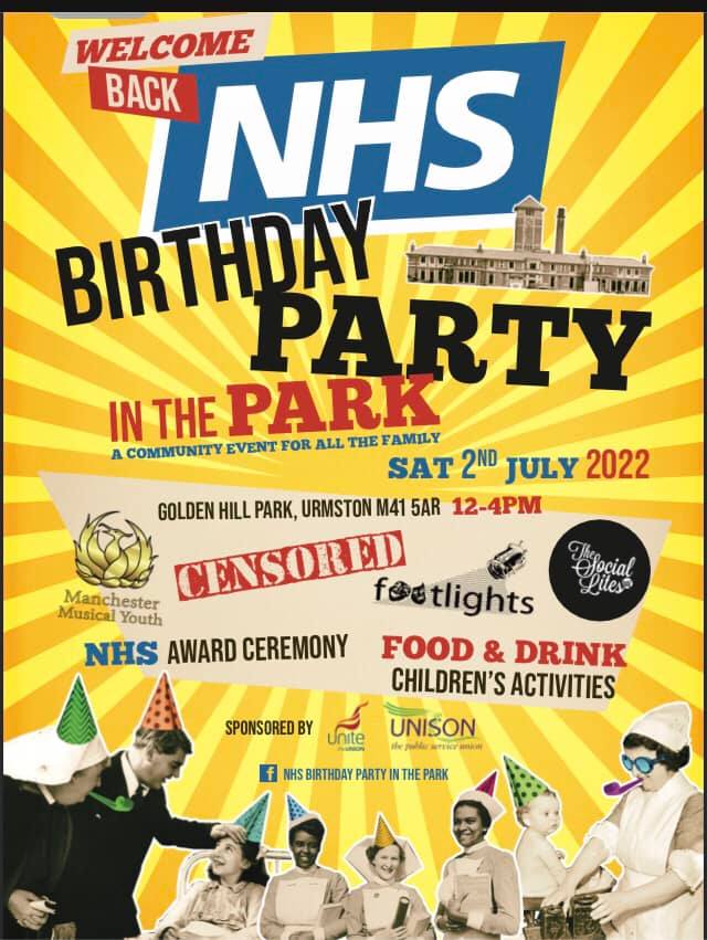 Urmston’s NHS Birthday Party in the Park is back with a Bang ...